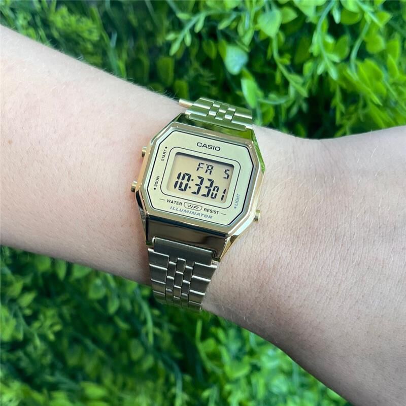 RELÓGIO CASIO CLASSICO VINTAGE DIGITAL DOURADO - Prata Cor